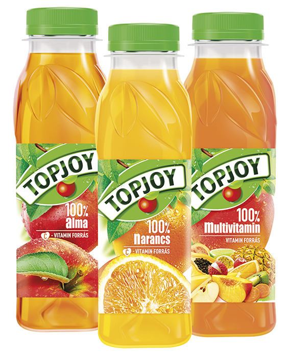 Topjoy 100%-os gyümölcslevek 0,3 l PET-palackban - Trade magazin