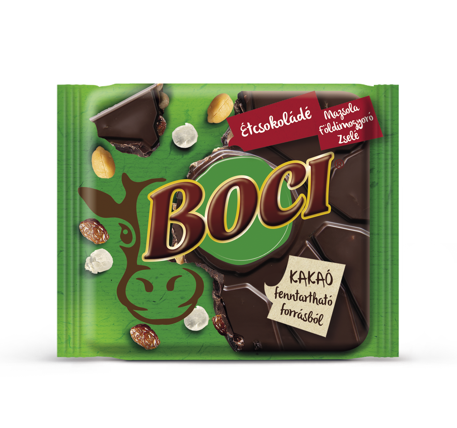 BOCI csokoládék földimogyoróval, zselével és mazsolával | Trademagazin