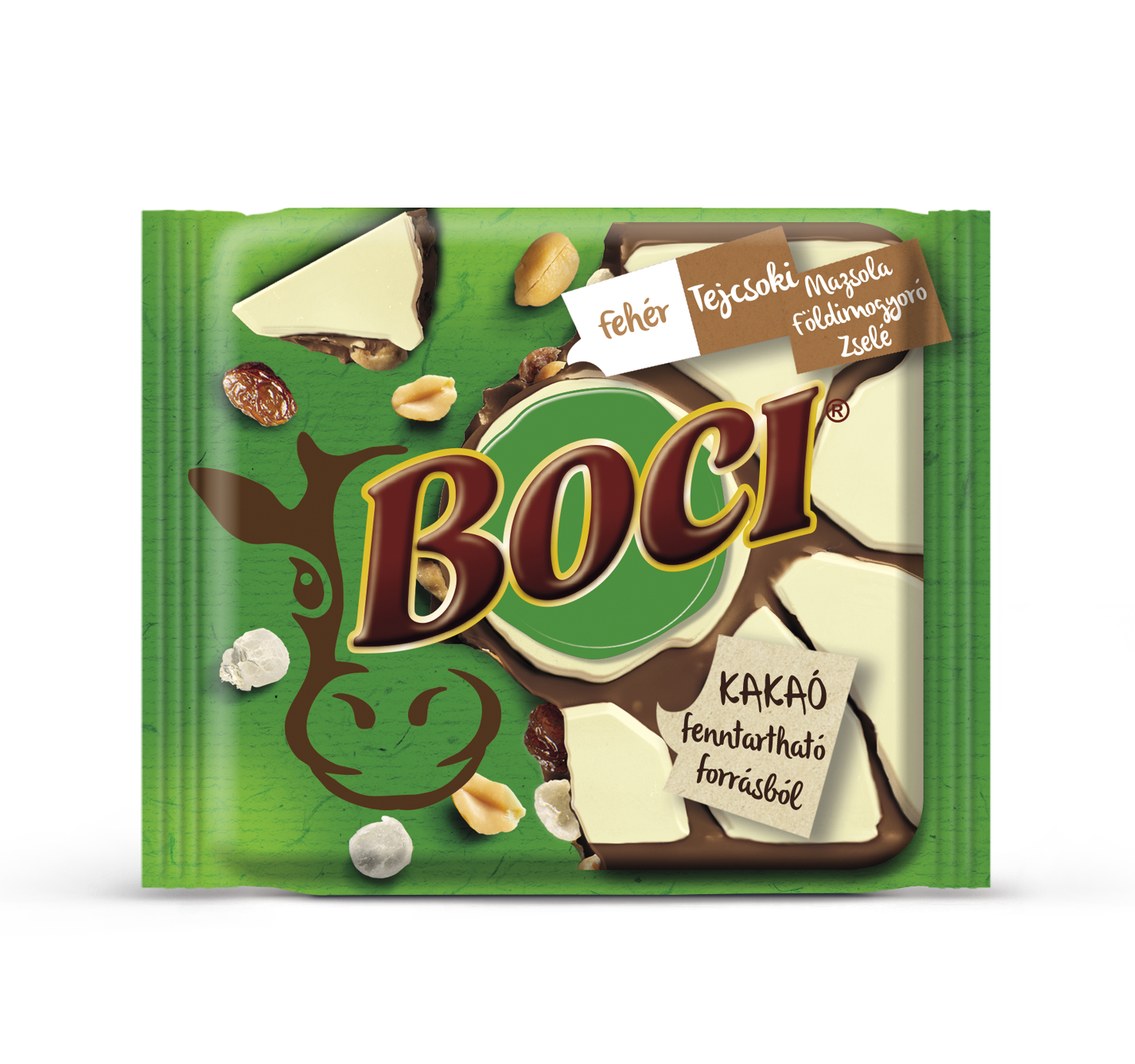 BOCI csokoládék földimogyoróval, zselével és mazsolával | Trademagazin