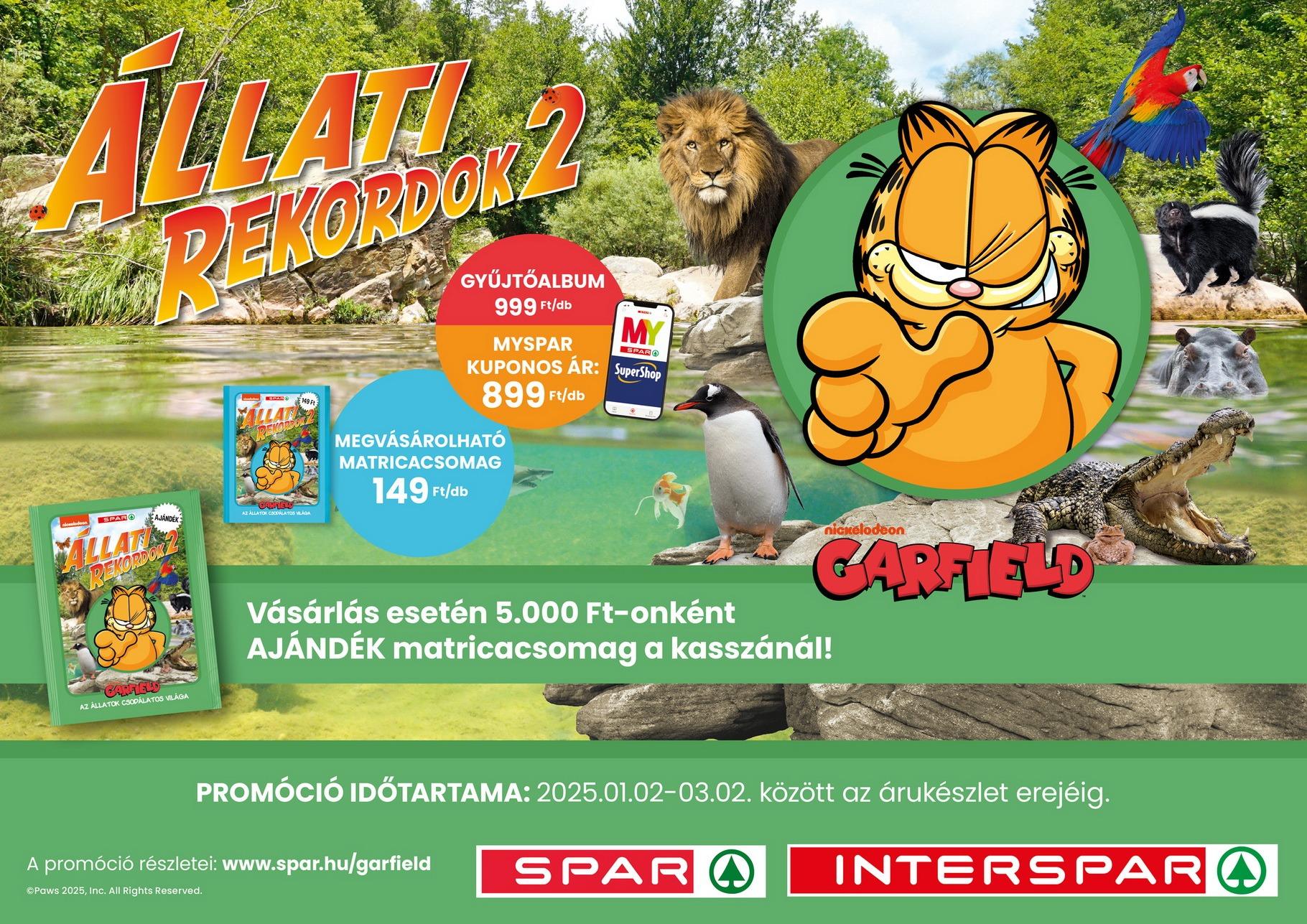 Garfield returns to SPAR and INTERSPAR stores with a special sticker ...