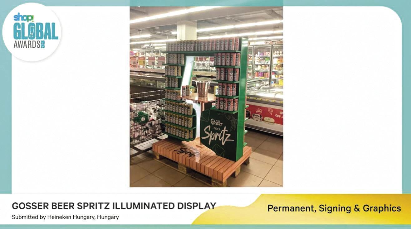 Kétszeres POP világbajnok a magyar Gösser Spritz display - Trade magazin